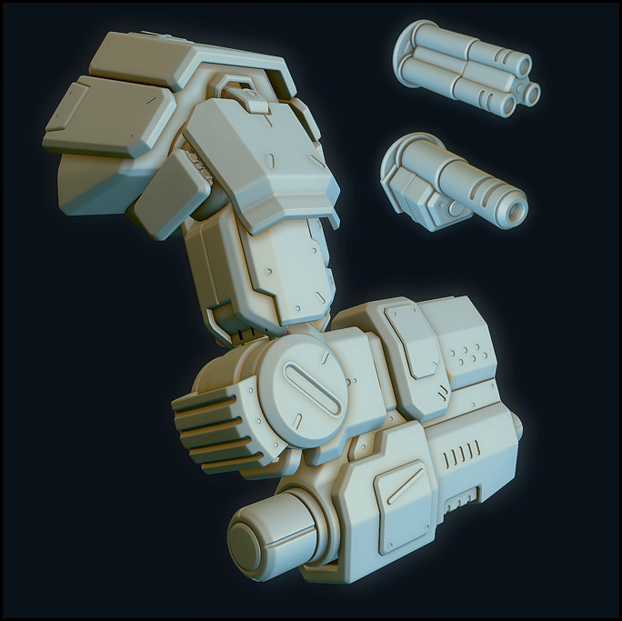 ArtStation - Mech Arm HP / LP