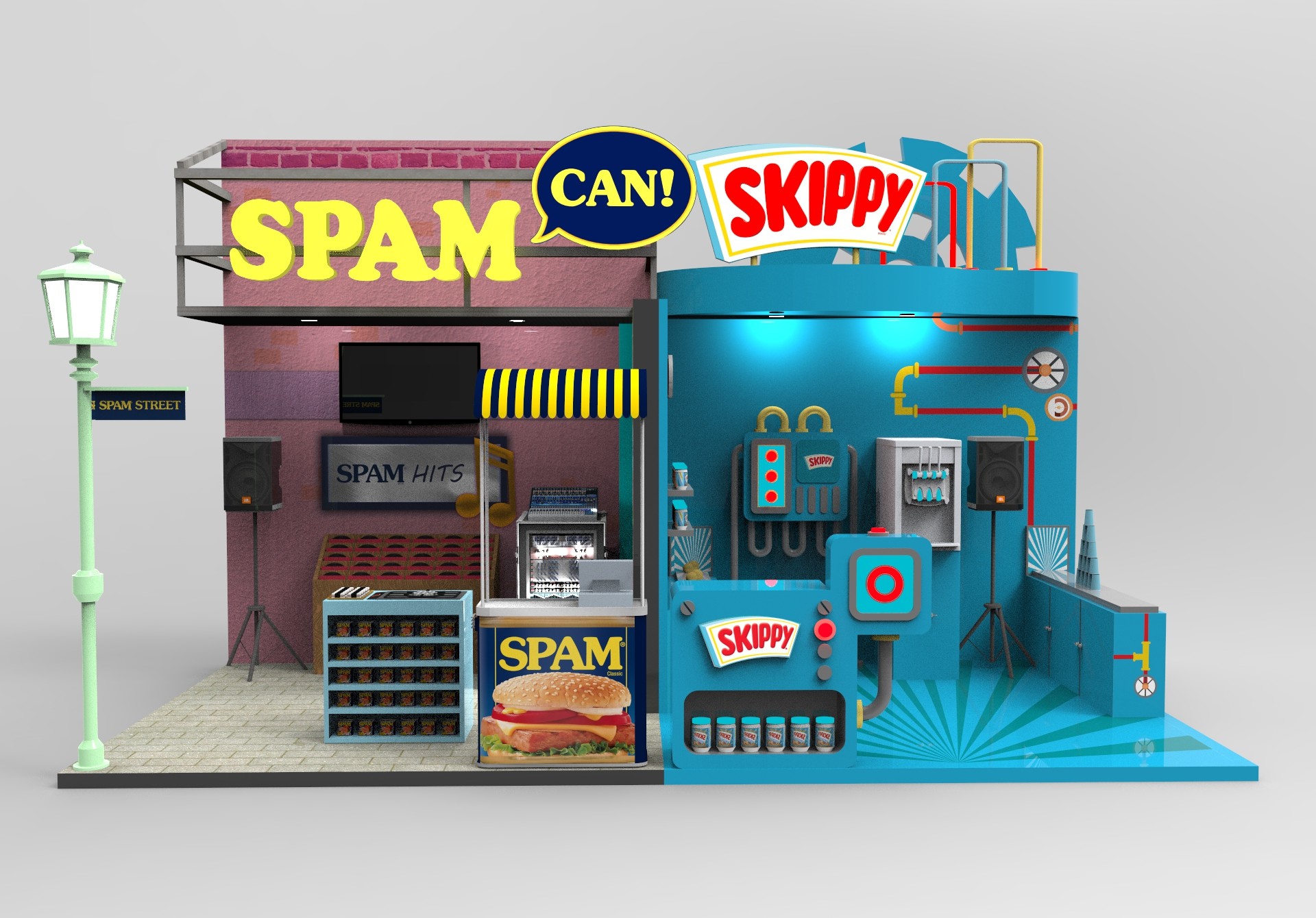 ArtStation - PROJECT: SPAM AND SKIPPY BOOTH