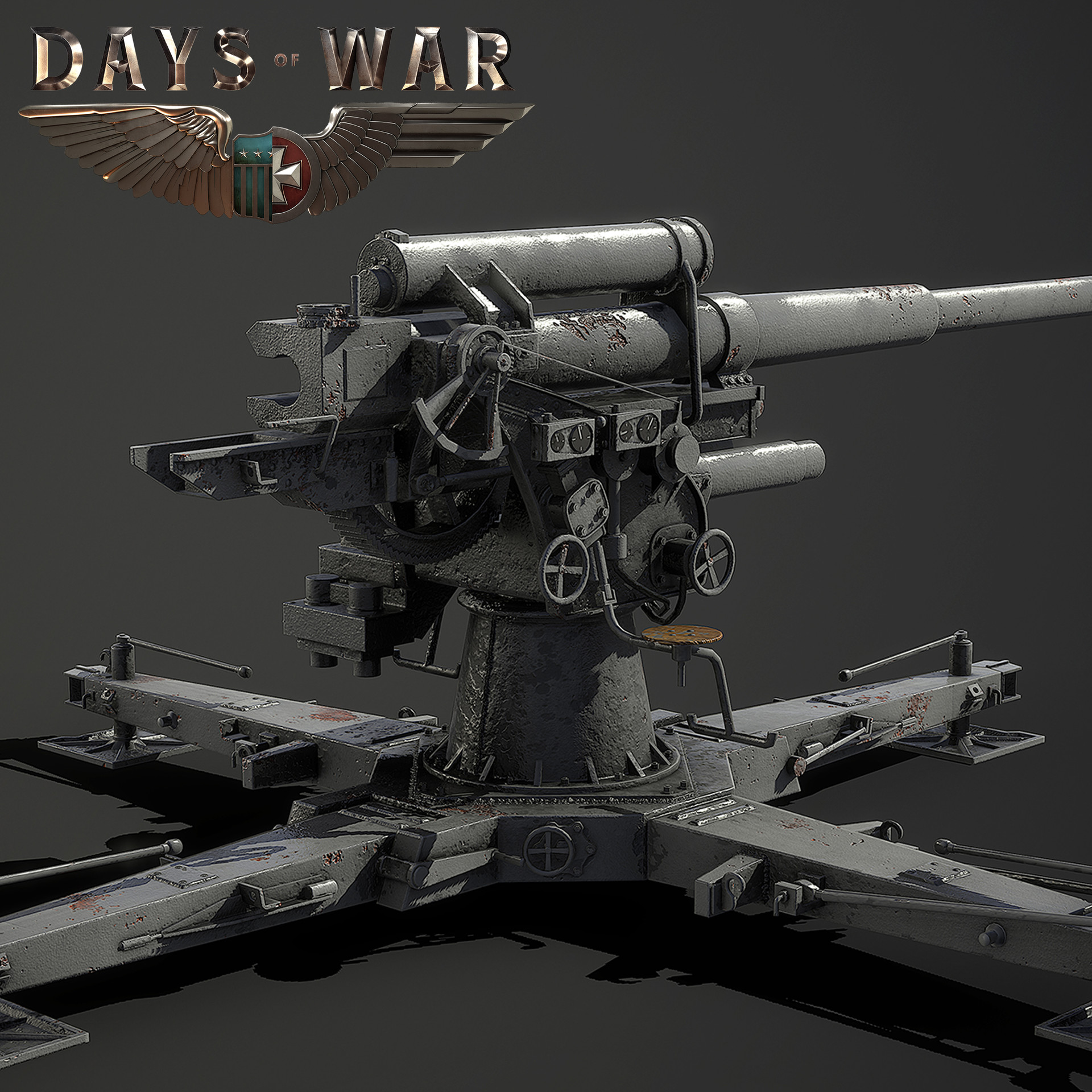 ArtStation - German Flak 88mm Anti-Aircraft