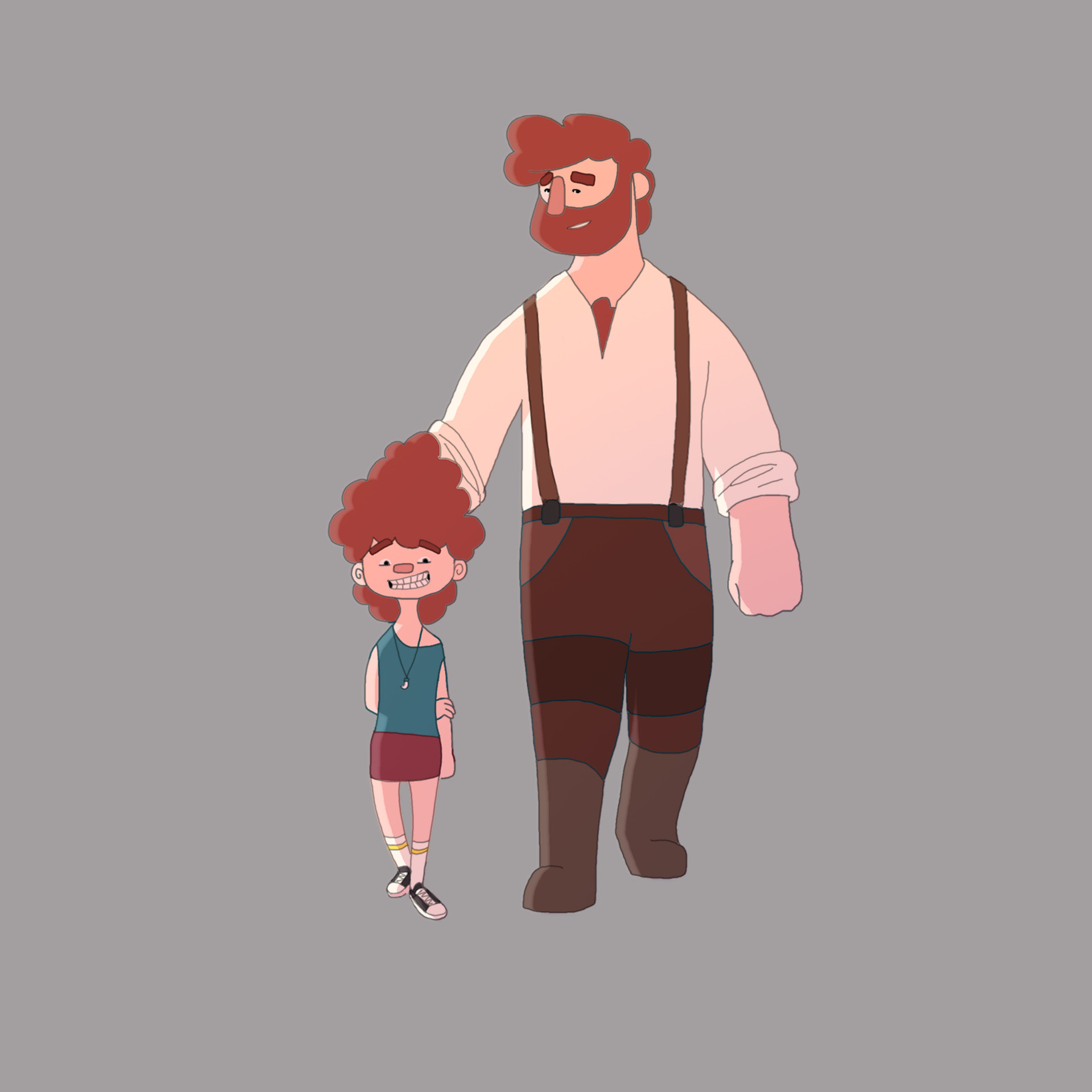 ArtStation - Father Daughter designs