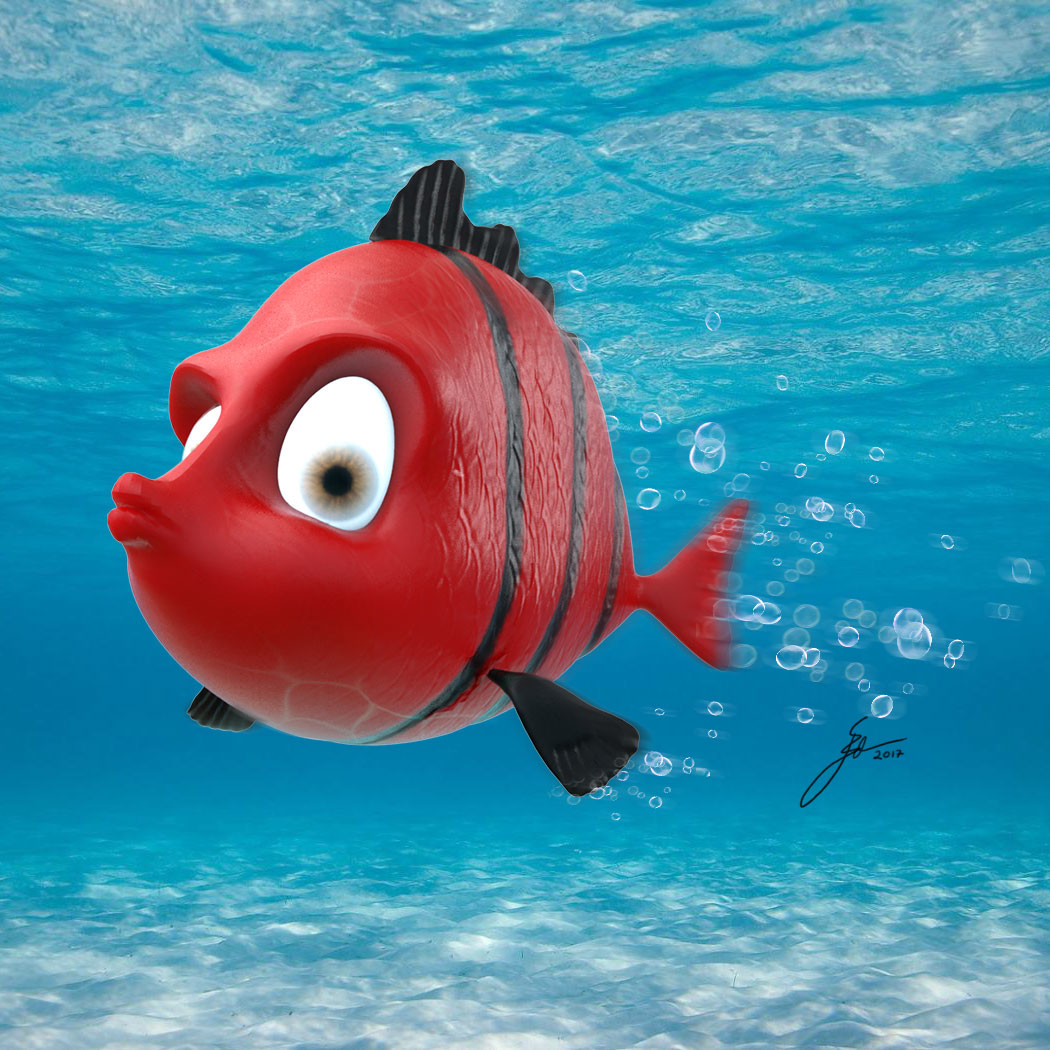 ArtStation - Stylized fish sculpt
