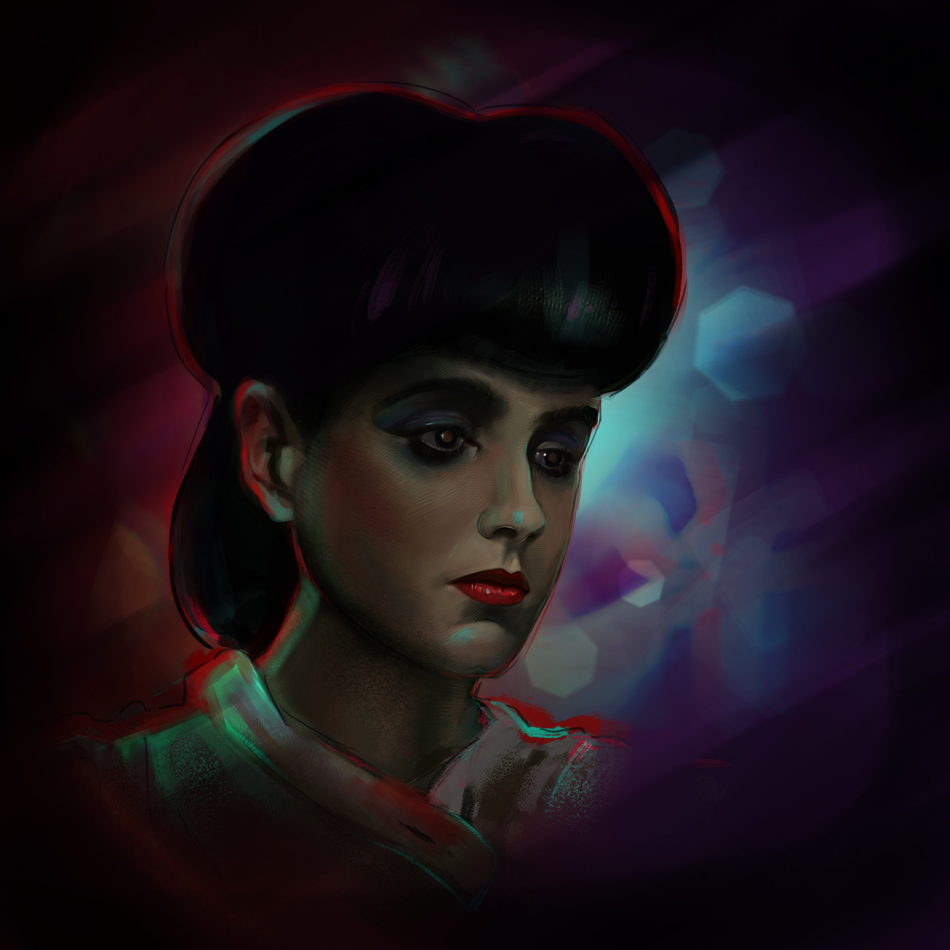 ArtStation - Rachel - blade runner fan art
