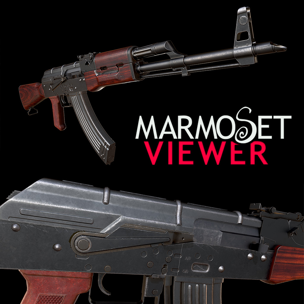 ArtStation - AKM Low Poly