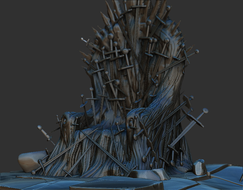 ArtStation - Iron Throne WIP