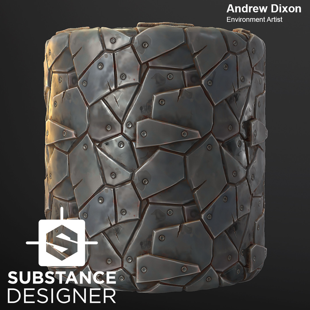 ArtStation - Stylized Metal Panels