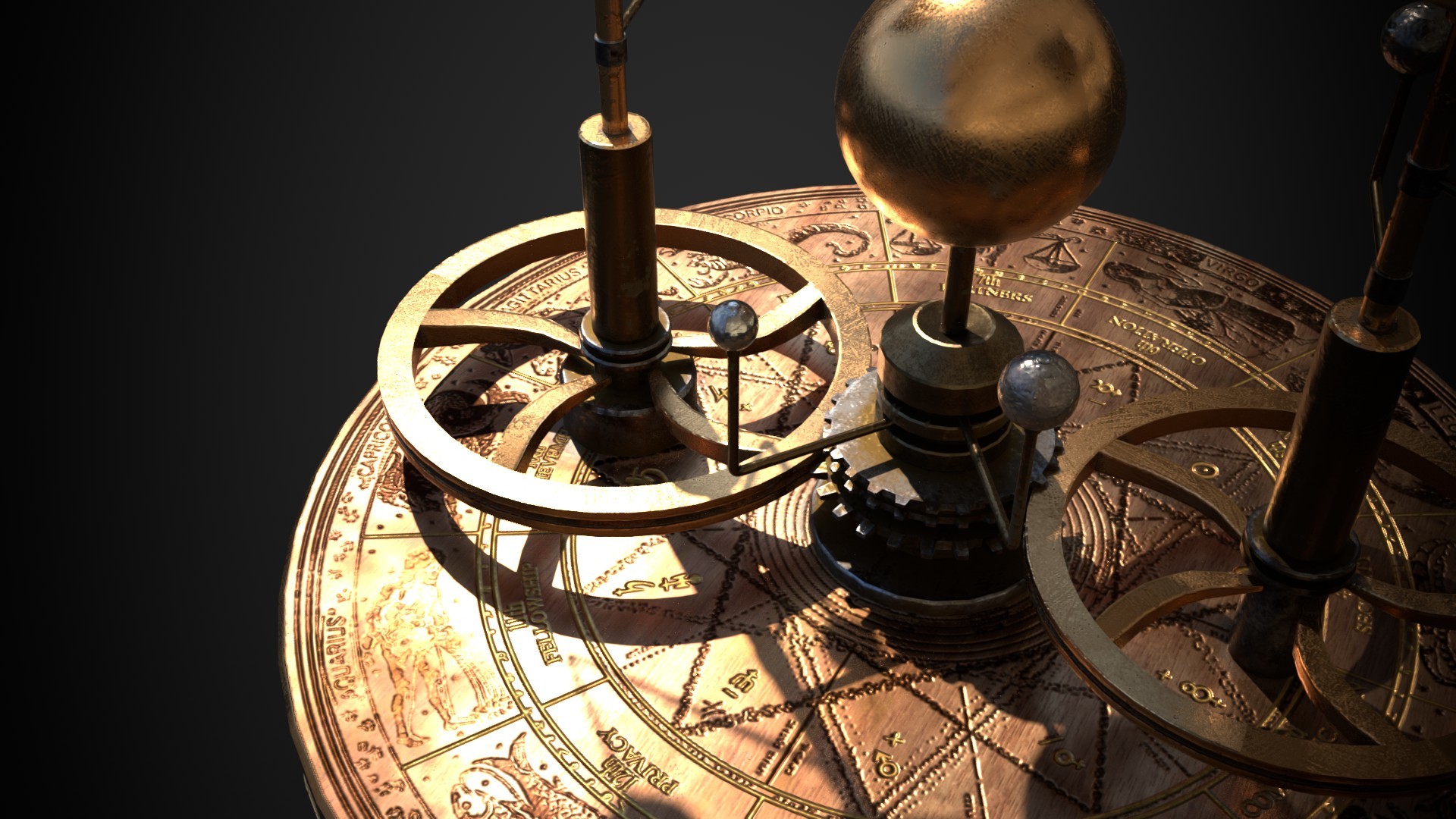 ArtStation - Orrery clock