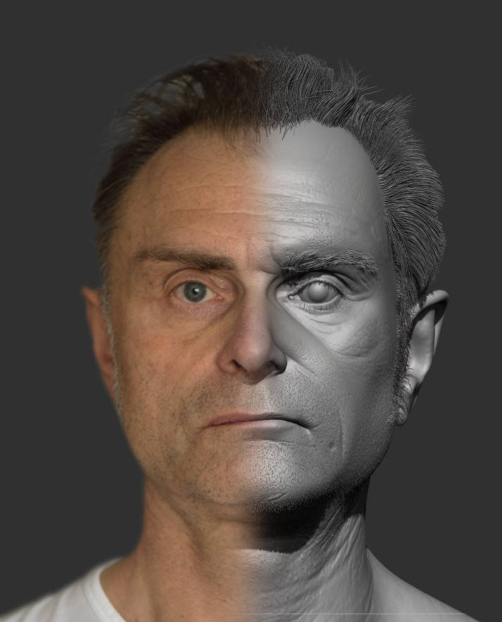 ArtStation - Real Time portrait # 1 Serge