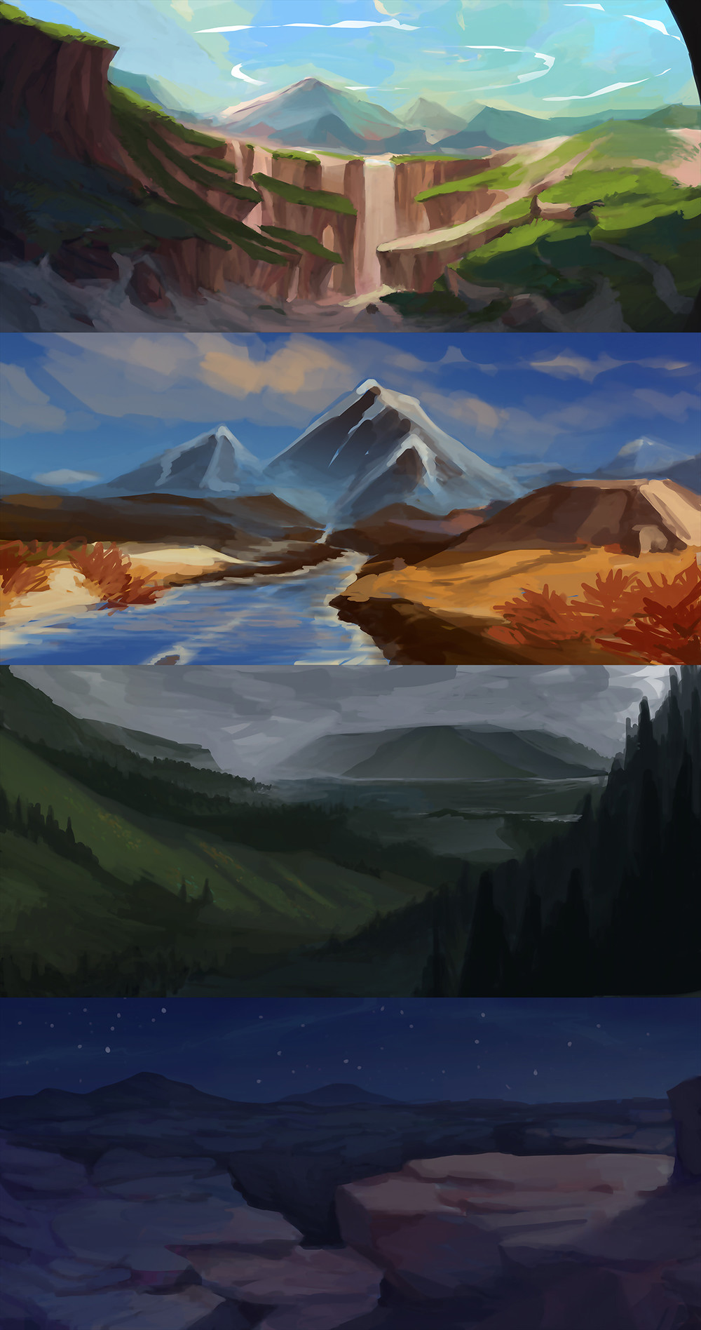 ArtStation - Distant Mountains