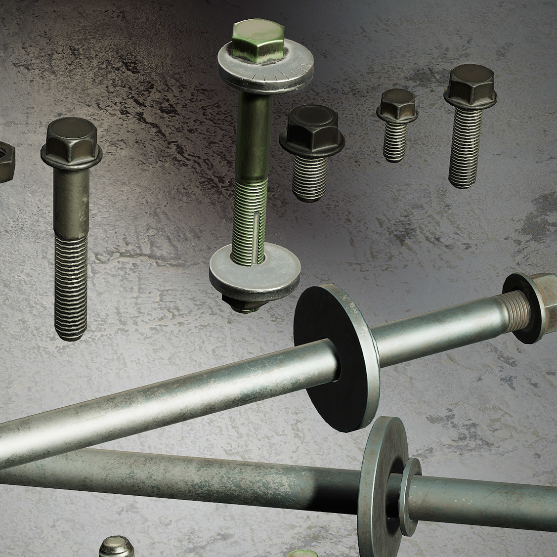 ArtStation - Front Suspension Fasteners