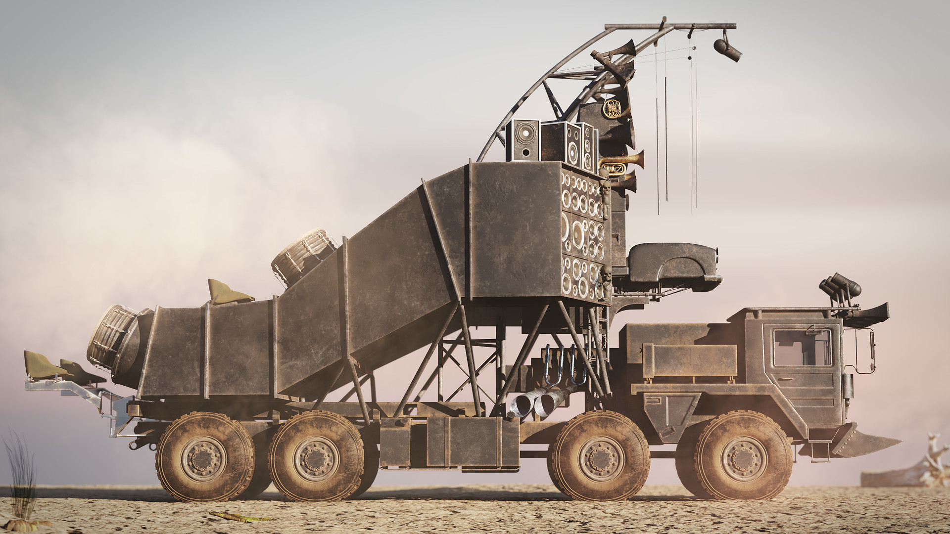 ArtStation - MAD MAX Speakerswagon