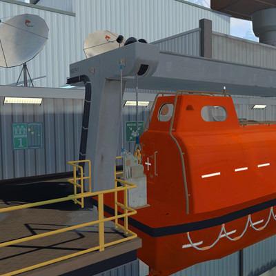 ArtStation - Immerse, Lifeboat Training simulation