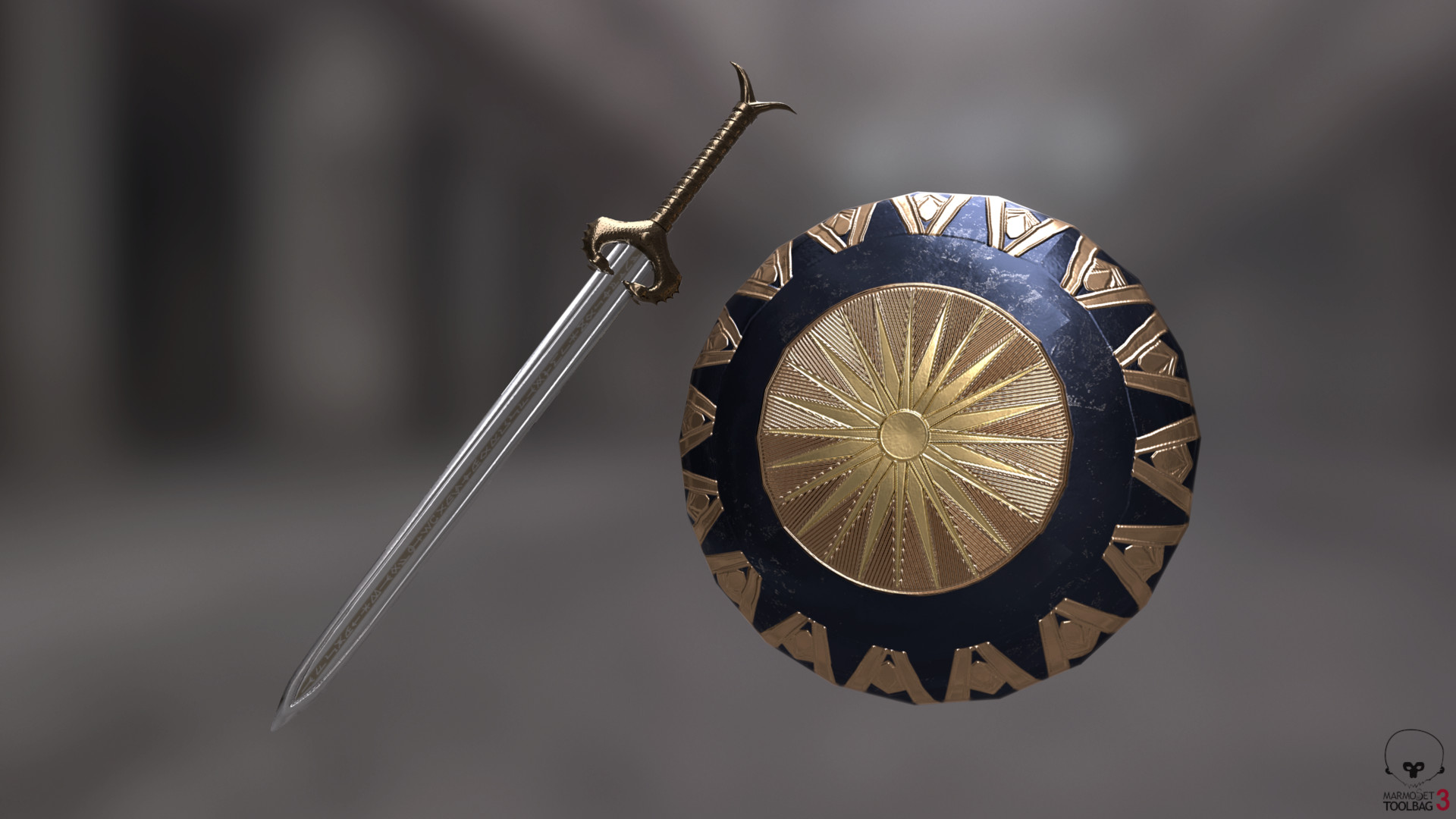 ArtStation - Wonder Woman - God Killer Sword and Shield