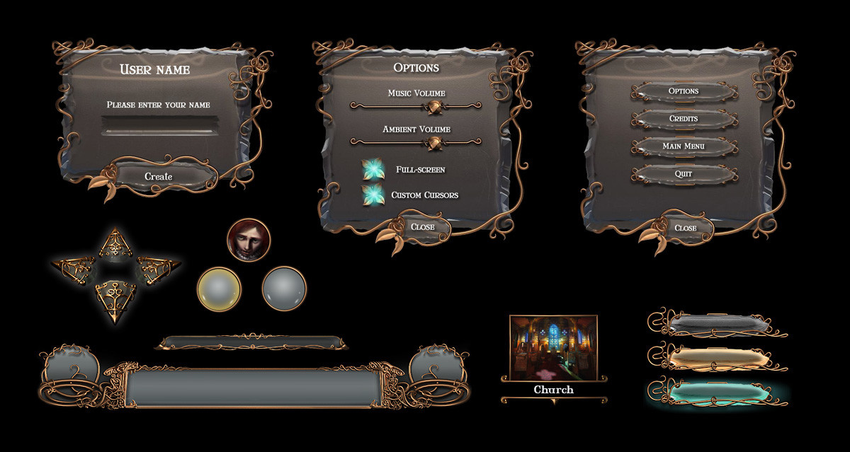 David Larrea - UI - Dark Sisterhood: The Initiation