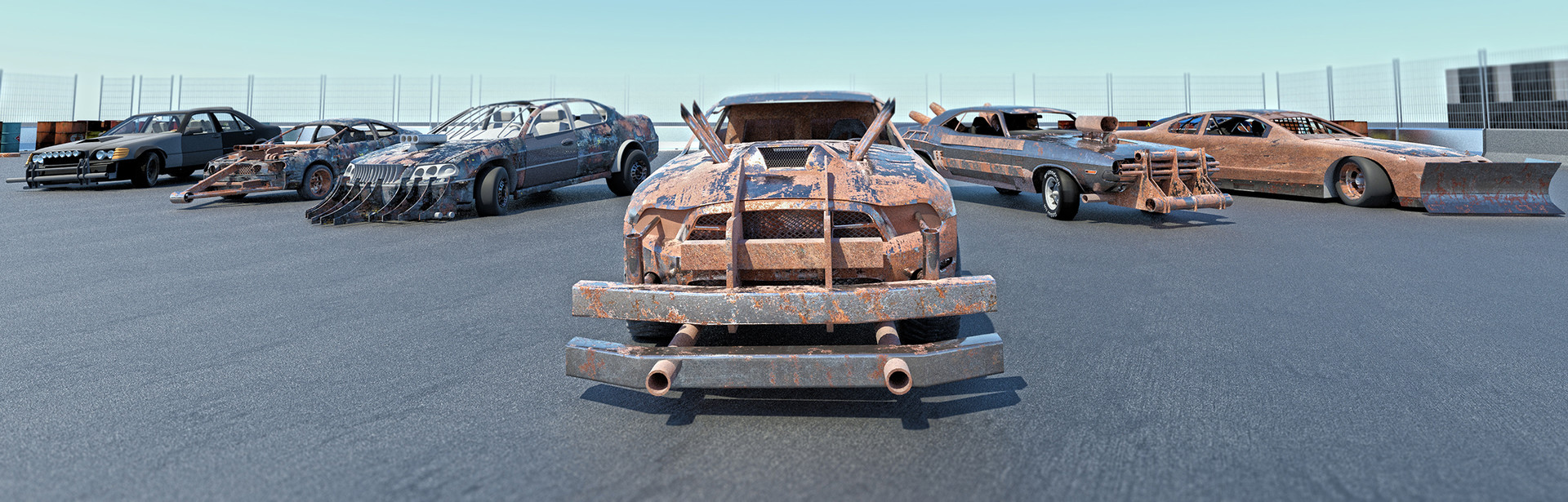 ArtStation - Destruction Race - concept of vehicles