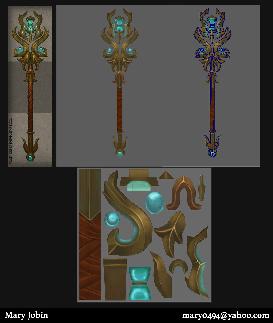 ArtStation - Hand Painted Staff