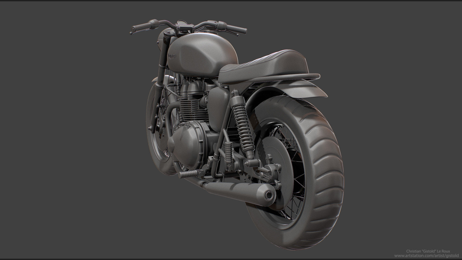 ArtStation - Triumph T120CR