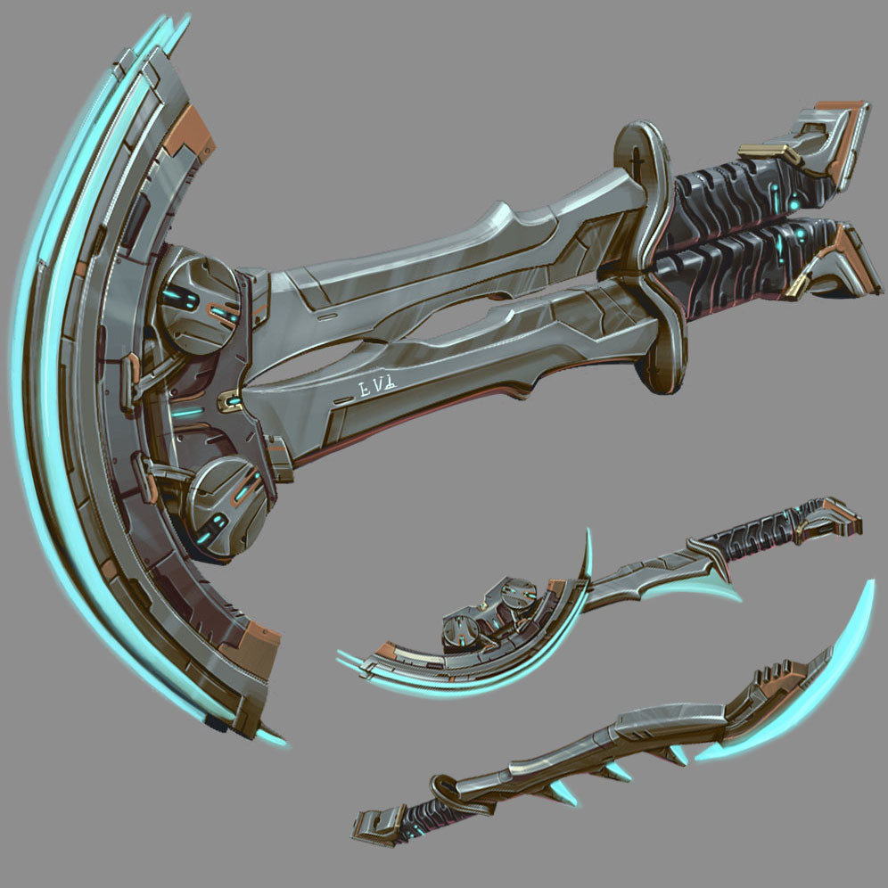 ArtStation - Warframe Fanart Concept - Corpus Dual Swords