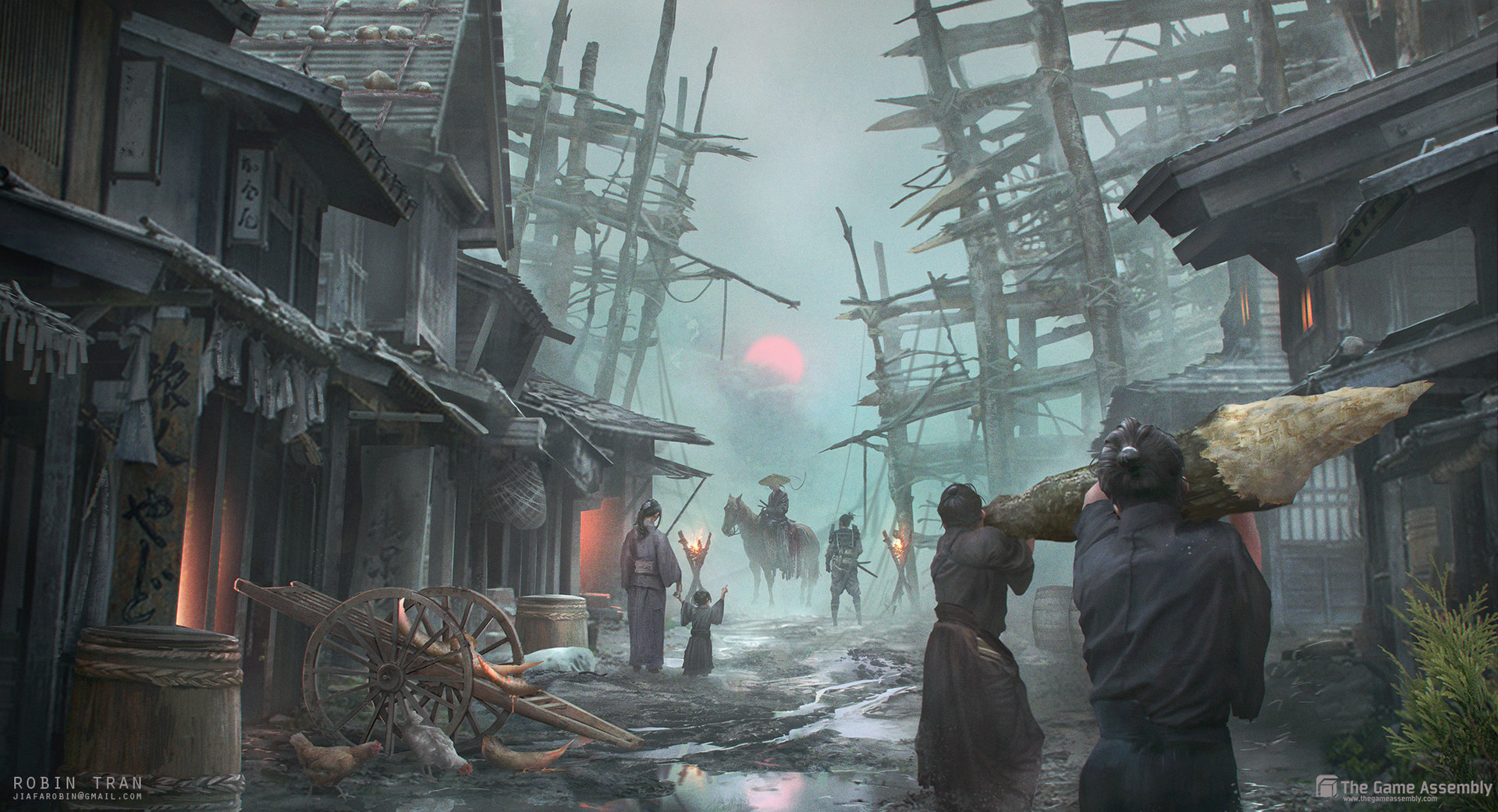 ArtStation - Red Moon