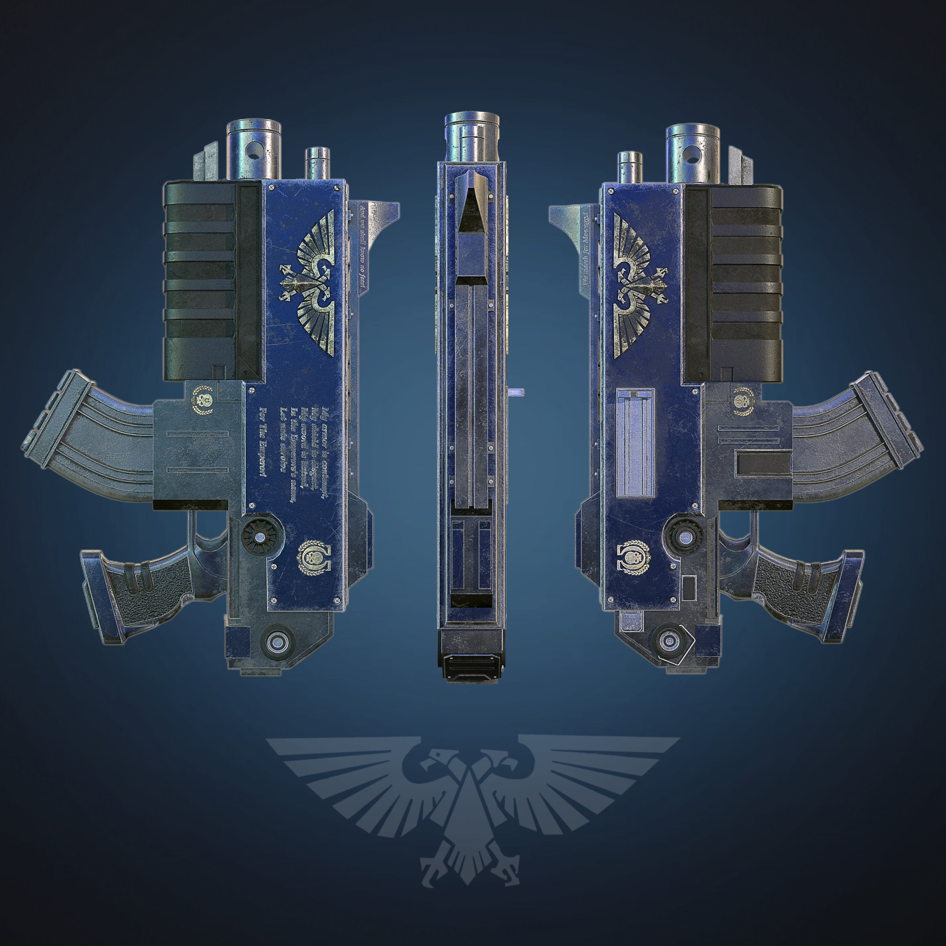 ArtStation - Warhammer 40k Bolter (Boltgun)