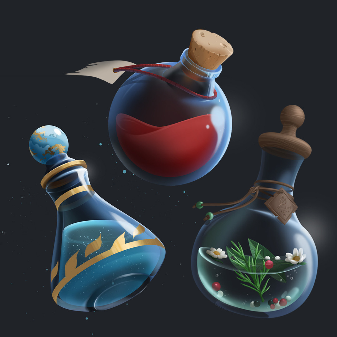 ArtStation - Basic Potions