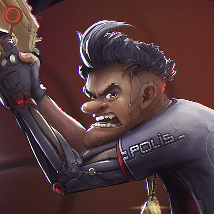ArtStation - Cyborg_Cop