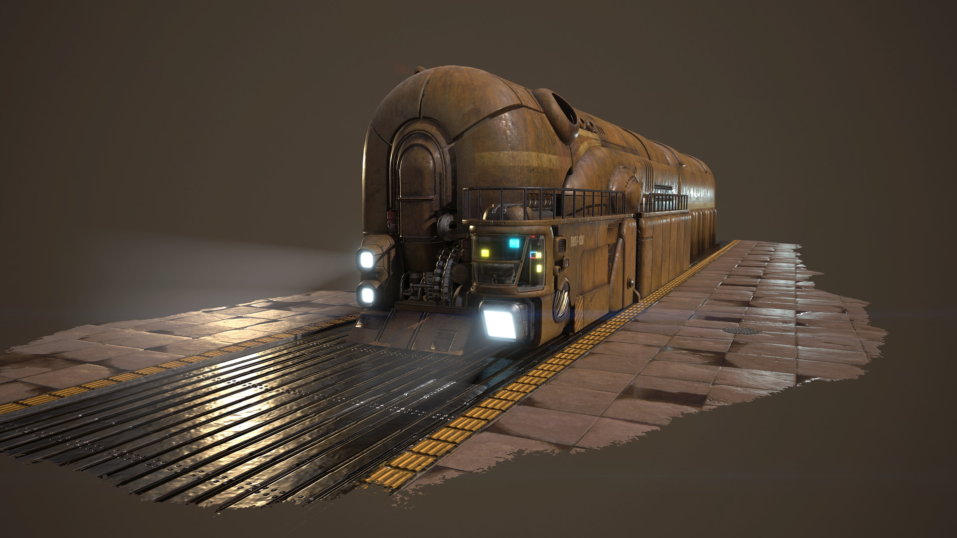 ArtStation - Сyberpunk train