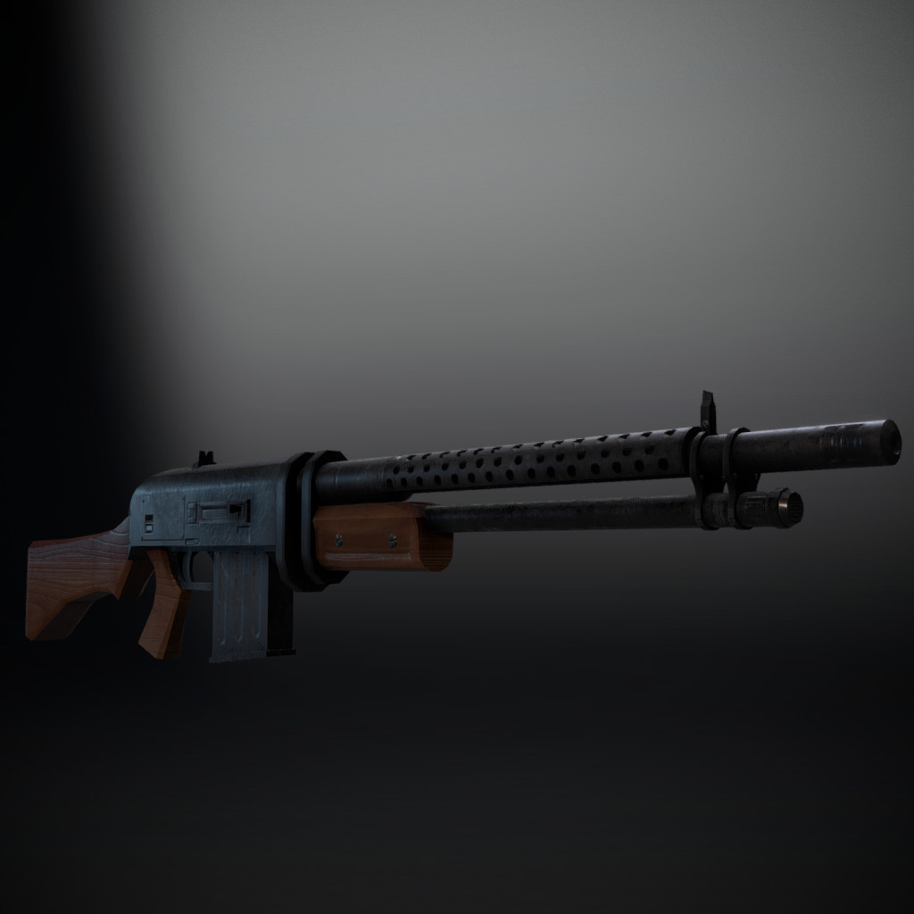 ArtStation - Automatic Rifle (Made for top-down)