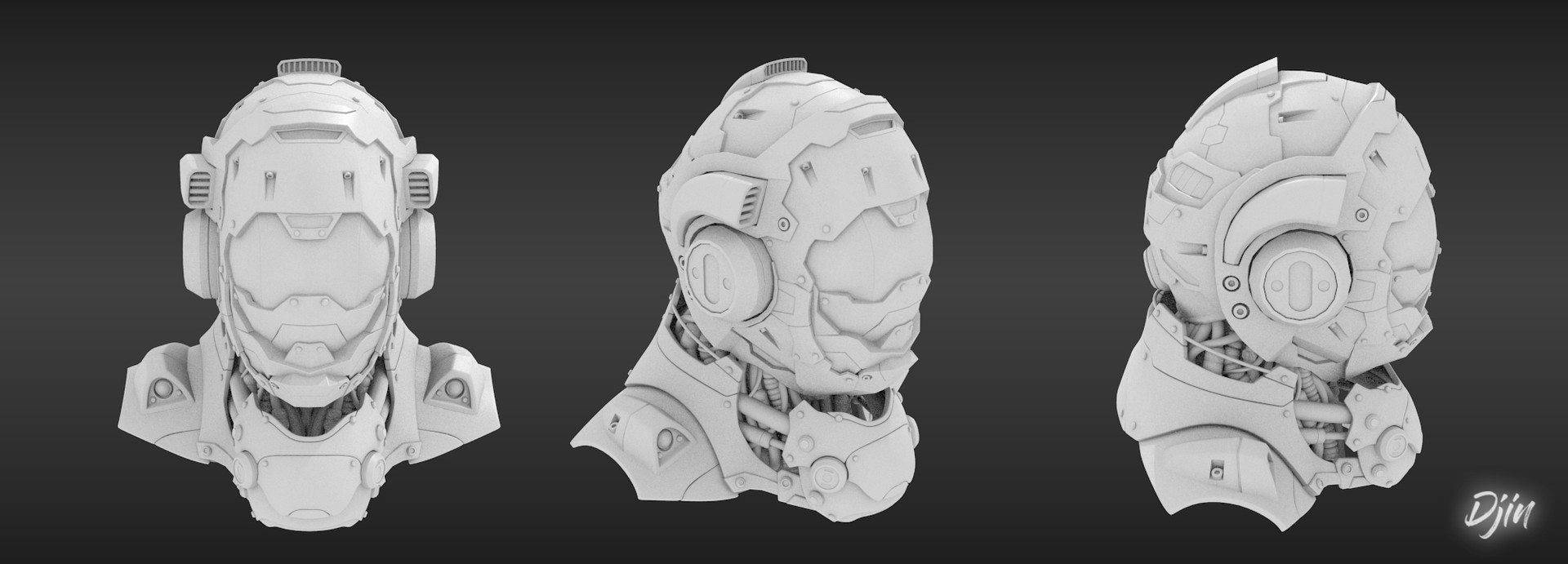 ArtStation - Scifi Drone Bust