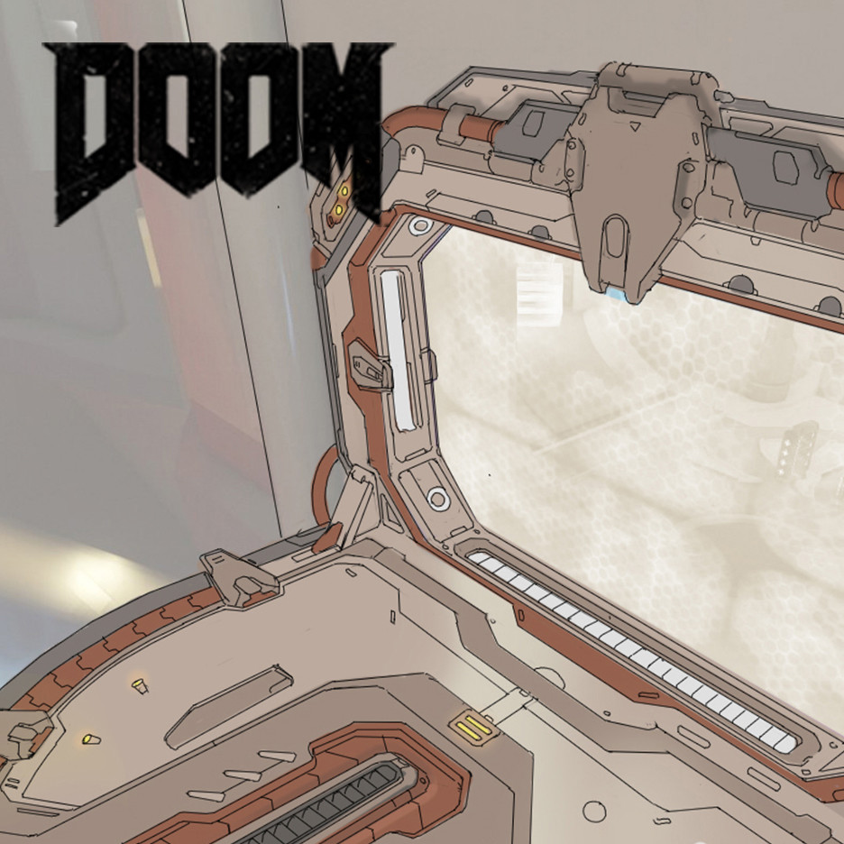 ArtStation - Doom 2016 Orbital Door