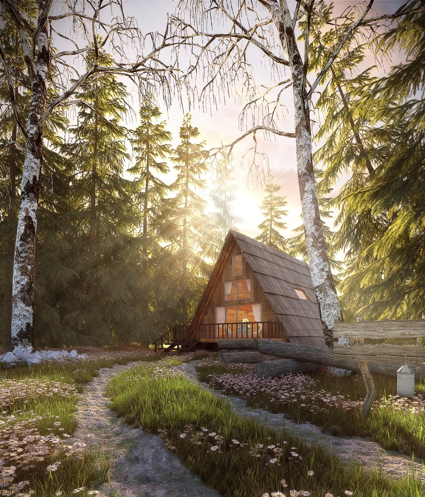 ArtStation - Forest house