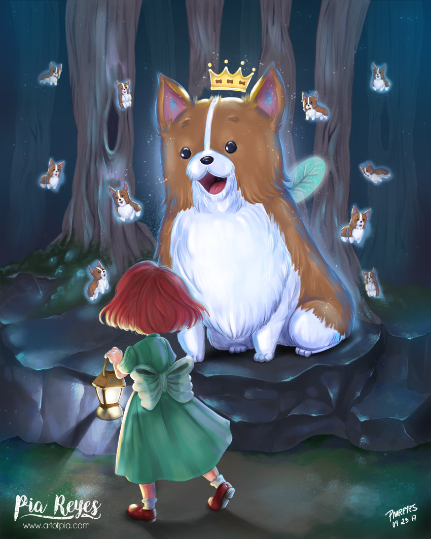ArtStation - Fairy King Corgi