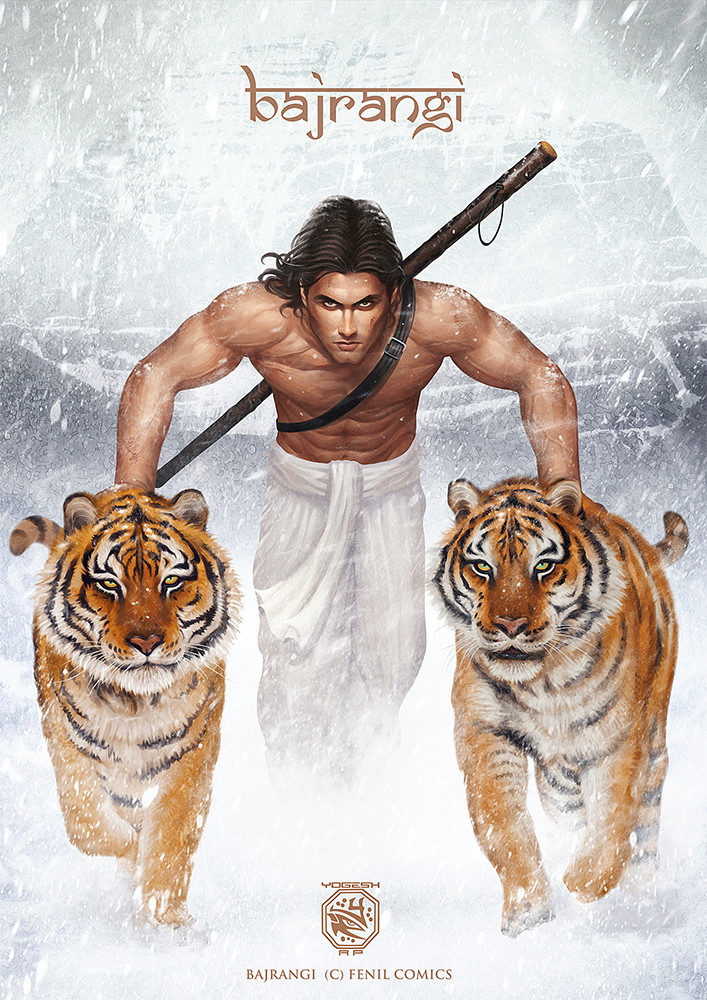 ArtStation - Bajrangi - Promo Poster ( Fenil Comics )