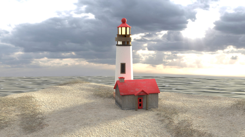 ArtStation - Lighthouse at Bay's edge