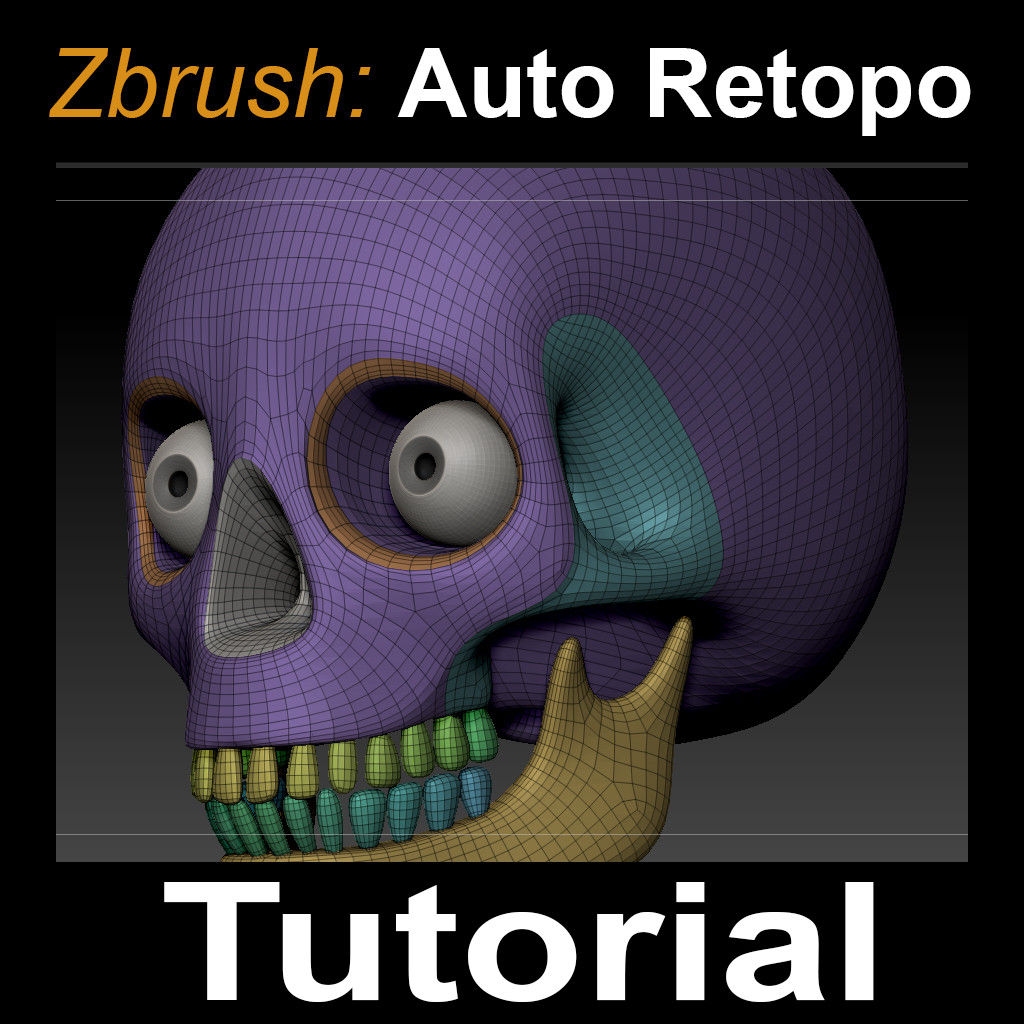 ArtStation - Zbrush: Auto Retopologize Tutorial, with Specified Loops.