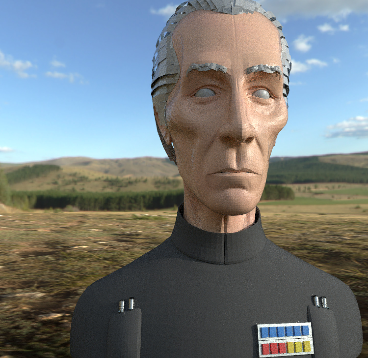 ArtStation - PFP - Grand Moff Tarkin Bust