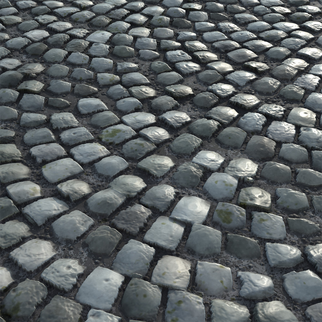 ArtStation - European fish scale cobblestone