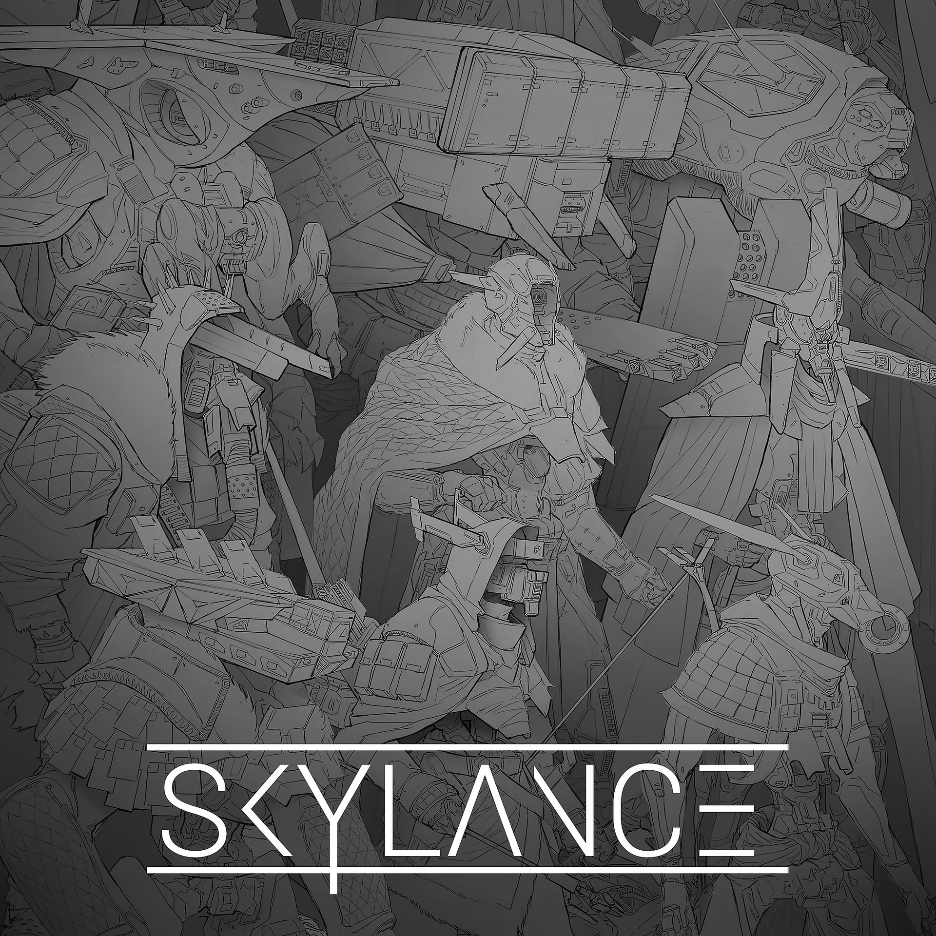ArtStation - Skylance: Character Line Art