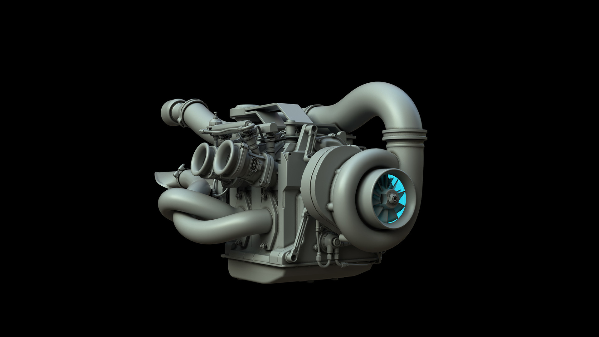 ArtStation - Procharged Rotary Engine Hoverbike