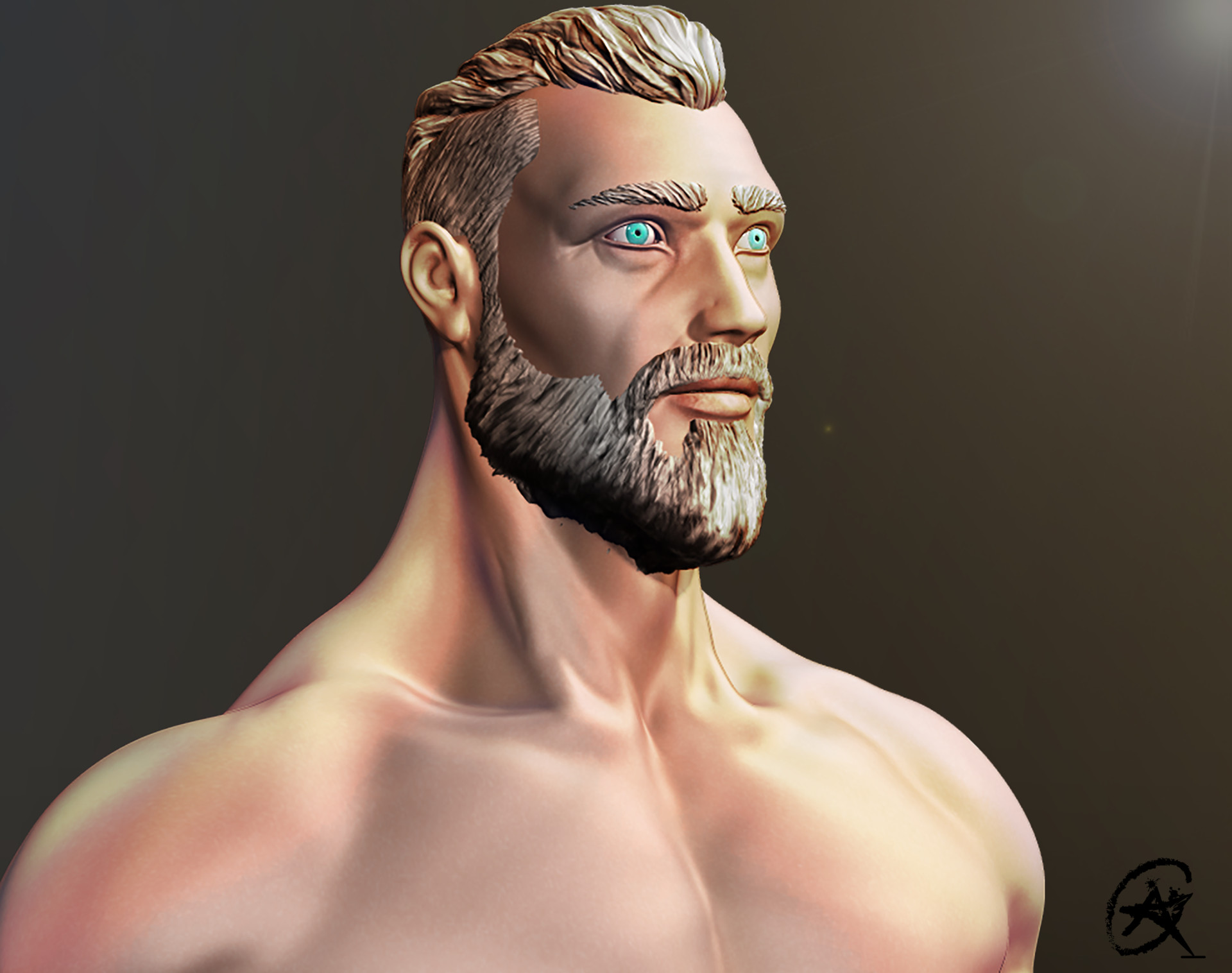 ArtStation - RENDER MAYA BASE_MAN_1