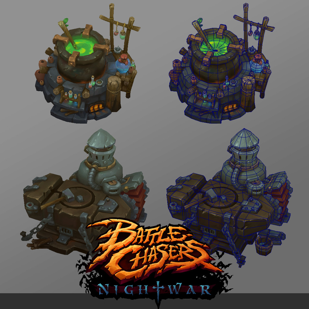 ArtStation - Battle Chasers: Night War | Crafting | 2D/3D