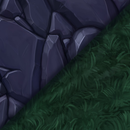 ArtStation - Stone and Grass - Handpainted Tileable Textures