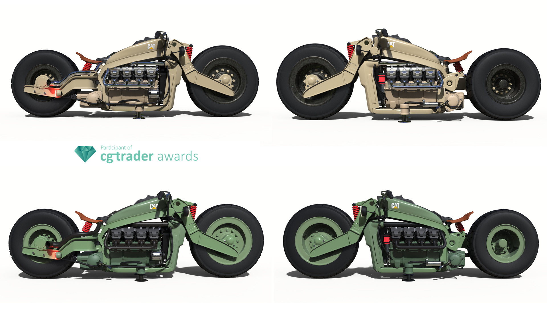 ArtStation - 'Diesel DNA' Concept bike