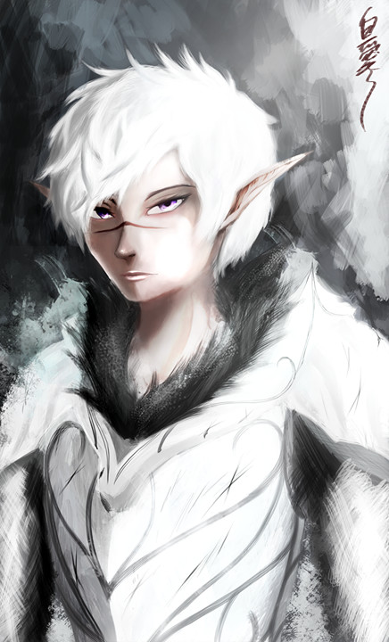 ArtStation - Portrait of the Endangered Snow Elf