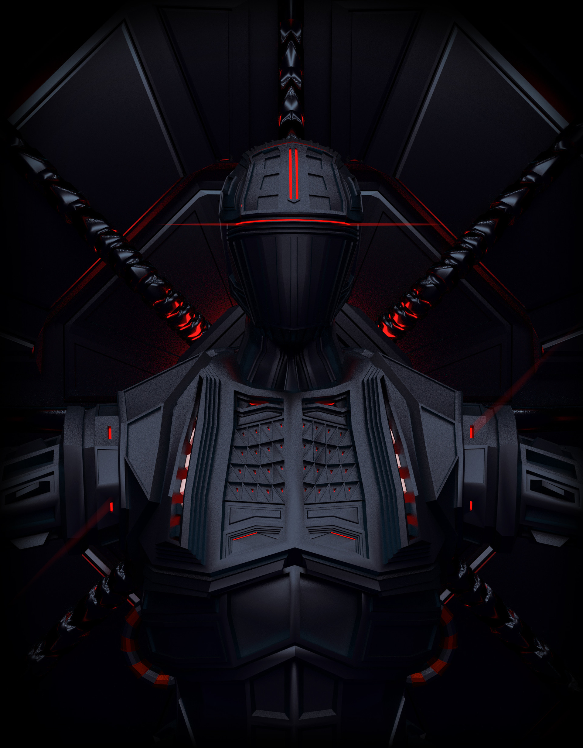 ArtStation - Rust, badass evil android, Dawid Piskorski