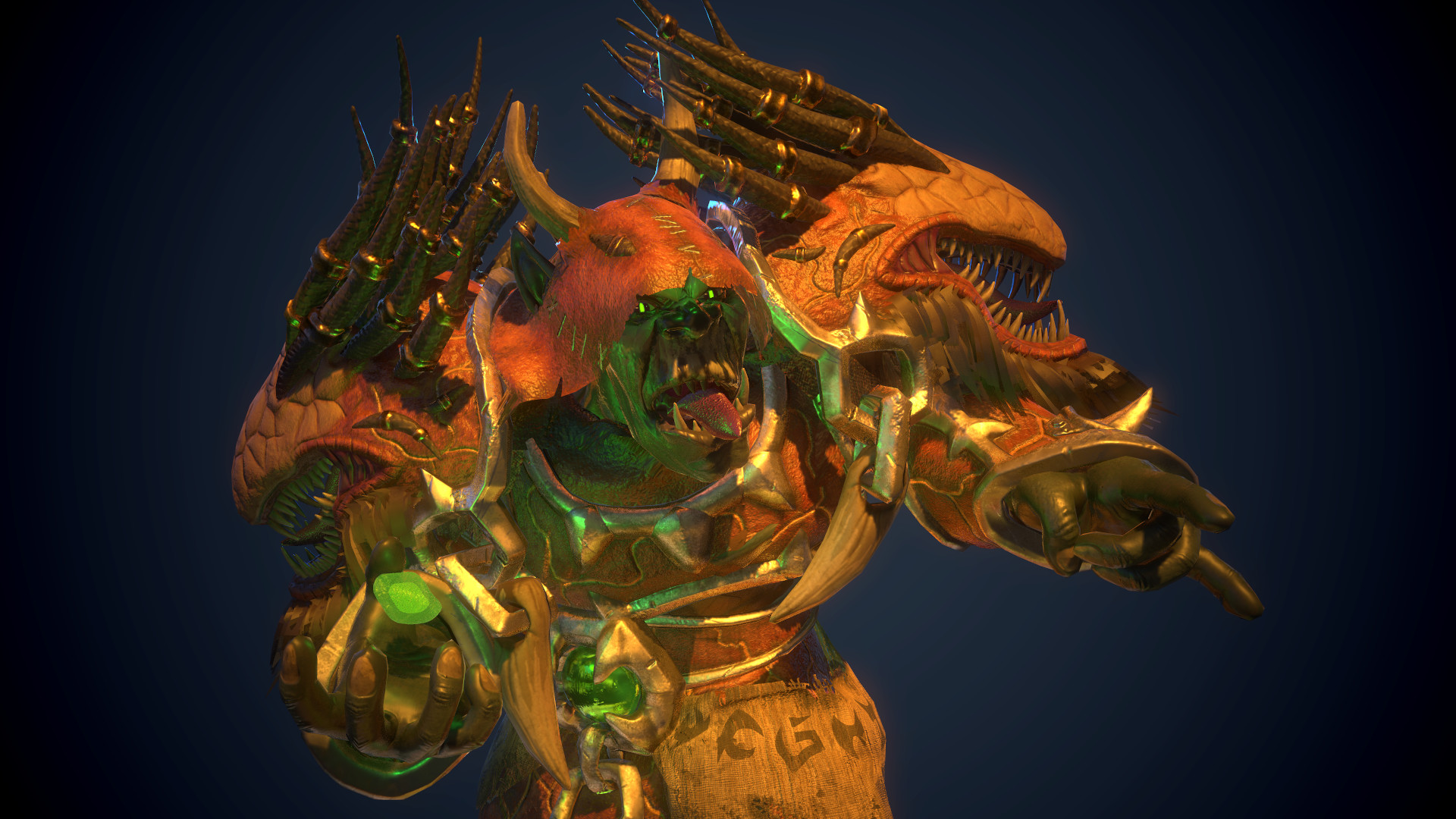 ArtStation - Felhunter Warlock