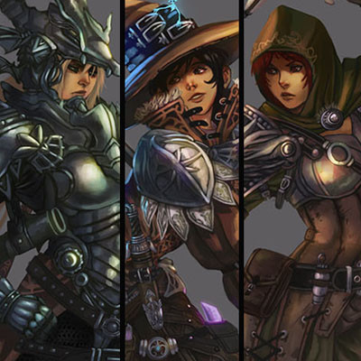 ArtStation - Knight, Mage, Archer