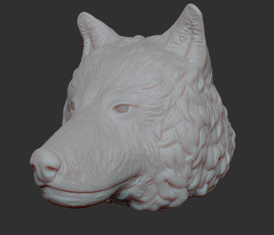 ArtStation - 3D Wolf Head