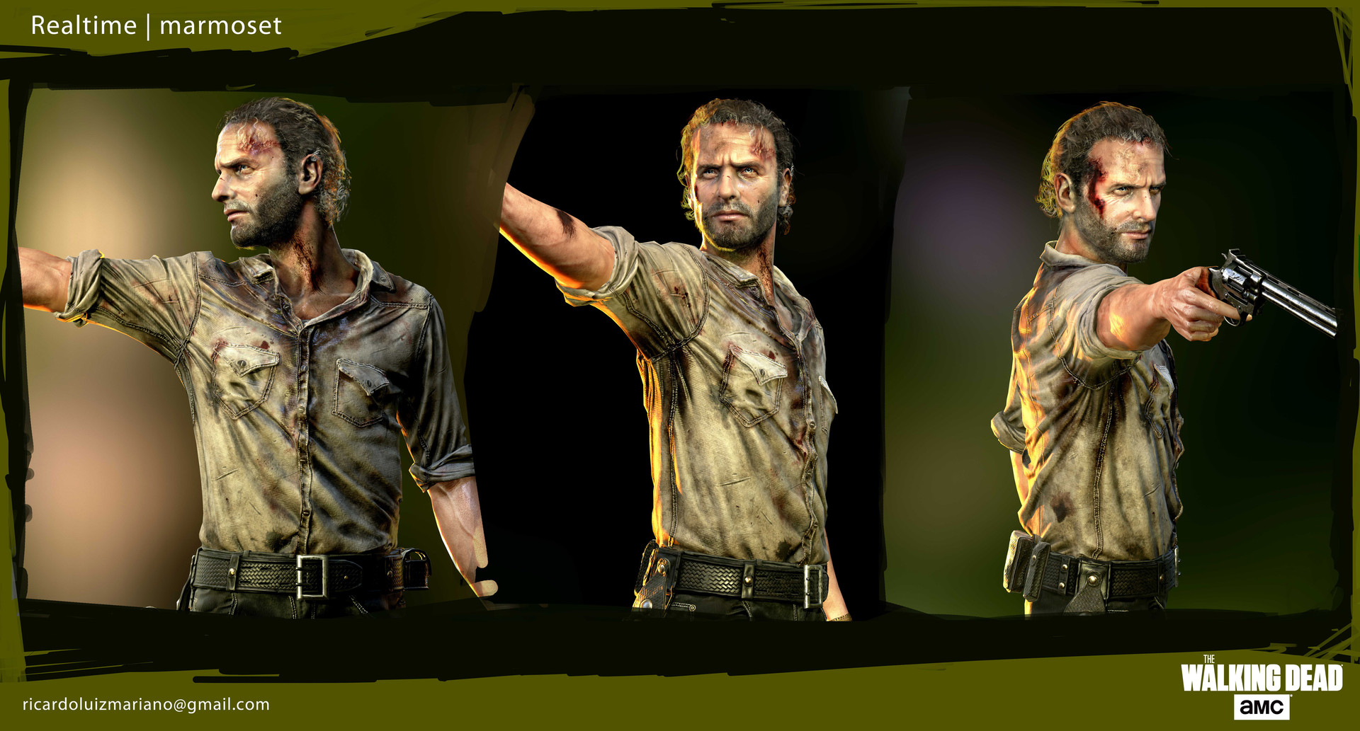 ArtStation - Rick Grimes - Concept work for AMC