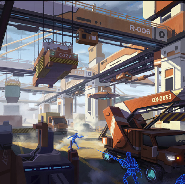 ArtStation - Container battle platform