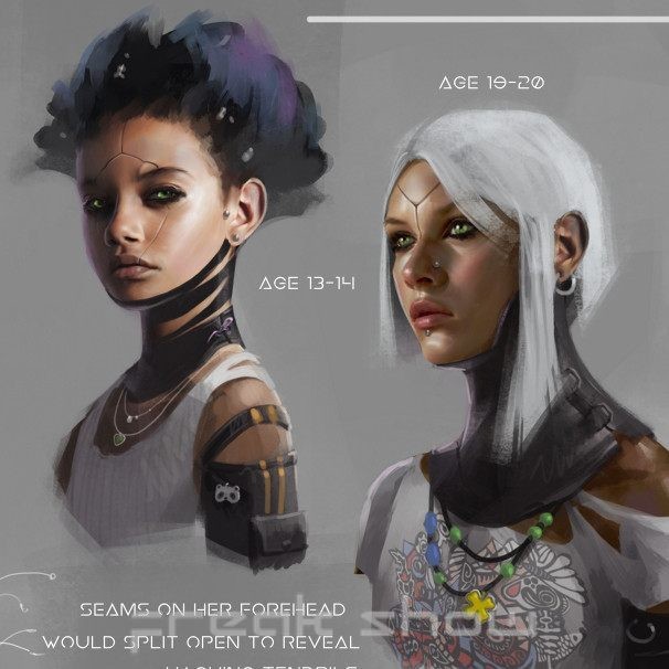 ArtStation - Freak Show - Zaquida Headshots